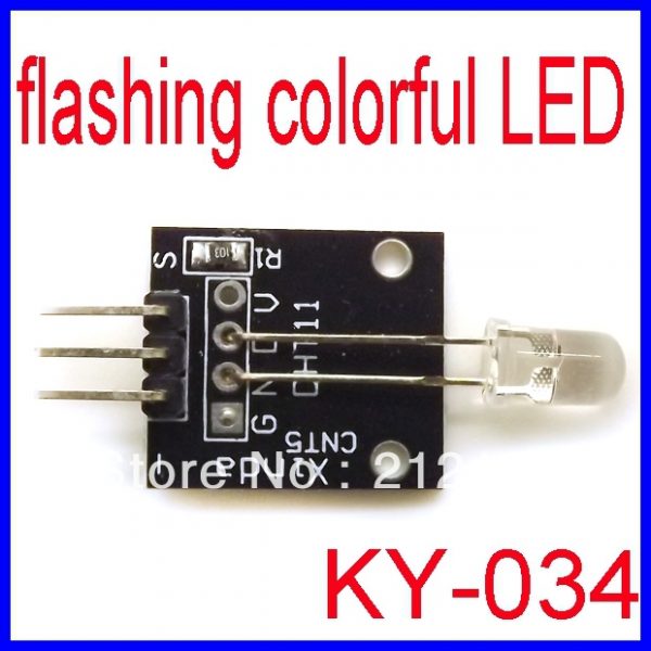 KY-034 Automatic flashing colorful LED module – ARDUXOP