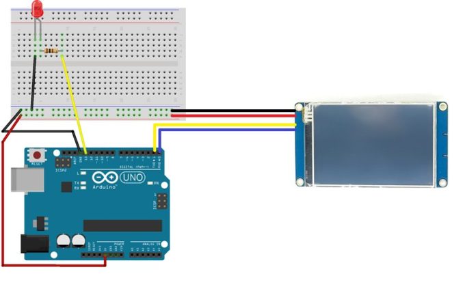 Ligando uma tela Nextion HMI no arduino UNO – ARDUXOP